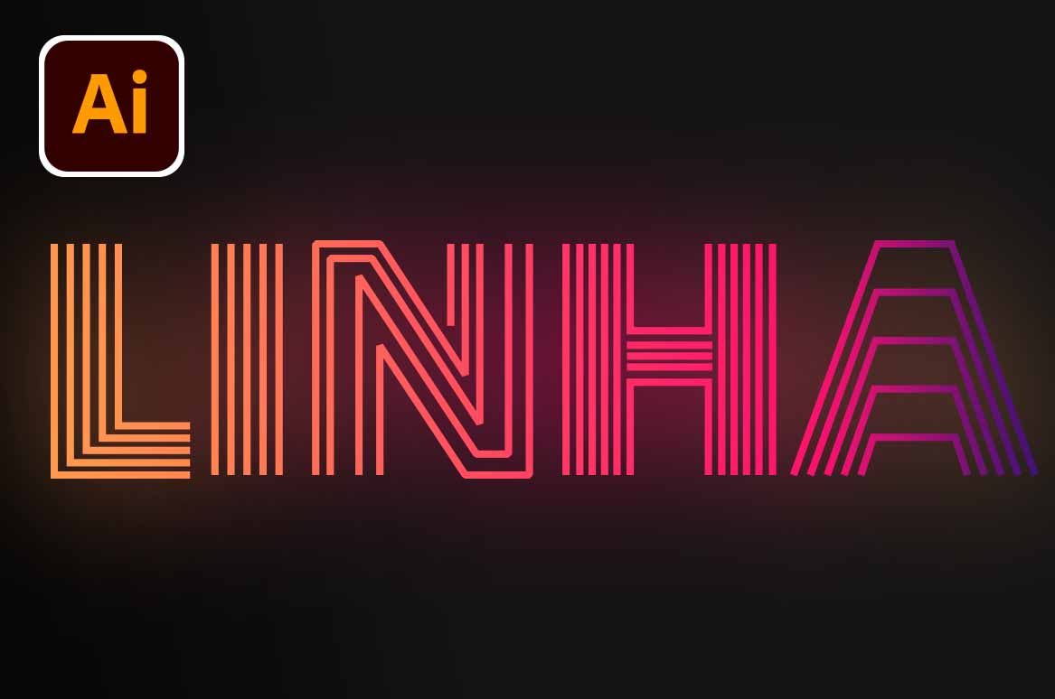 Aprenda a criar este EFEITO DE TEXTO no Illustrator!